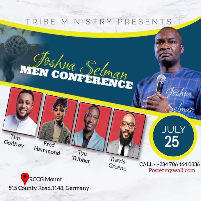 Men conference Template | PosterMyWall