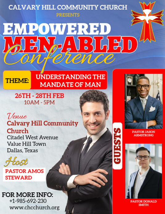 Men's Empowerment Conference Template | PosterMyWall