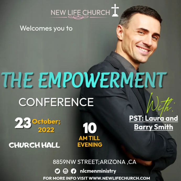 men conference Template | PosterMyWall