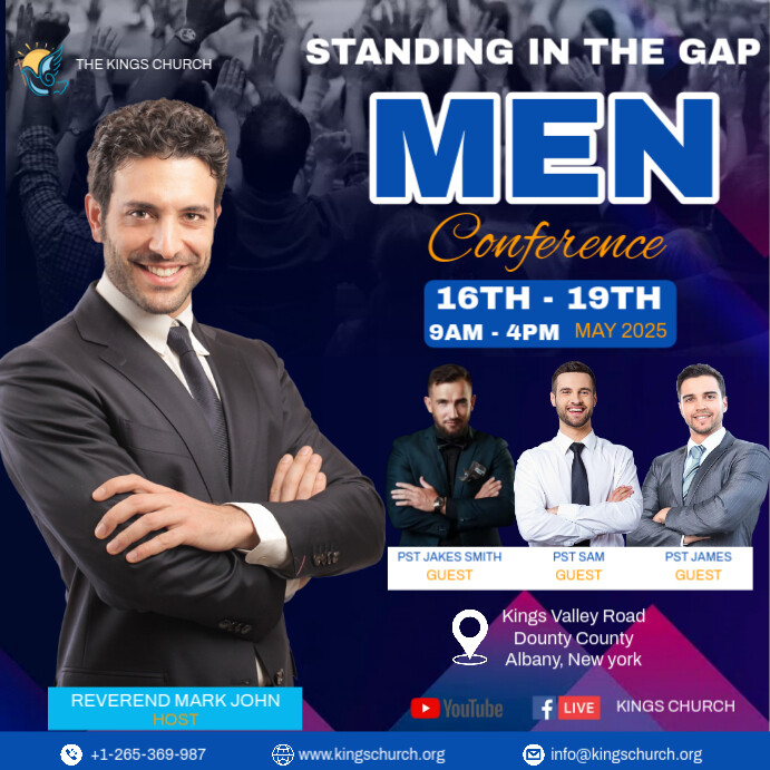 Copy of Men Conference | PosterMyWall
