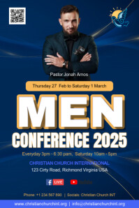 Men Conference Ad Flyer Template | PosterMyWall