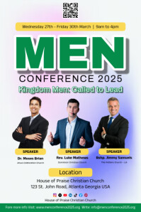 Men Conference Ad Flyer Template | PosterMyWall