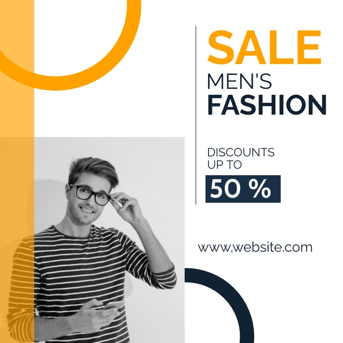Plantilla de men fashion advertisement sales | PosterMyWall
