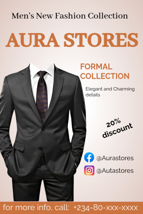 Men fashion poster Template | PosterMyWall