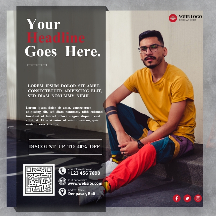 Copy of Men Fashion Template | PosterMyWall