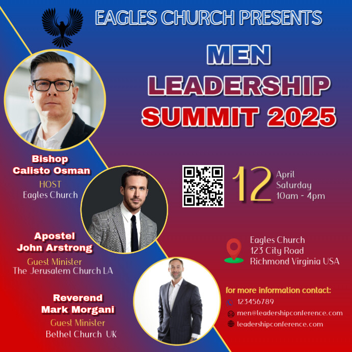Copy of Men Leadership Conference | PosterMyWall