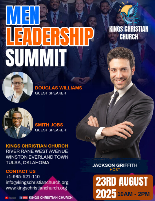Copy of Men Leadership Summit Ad | PosterMyWall