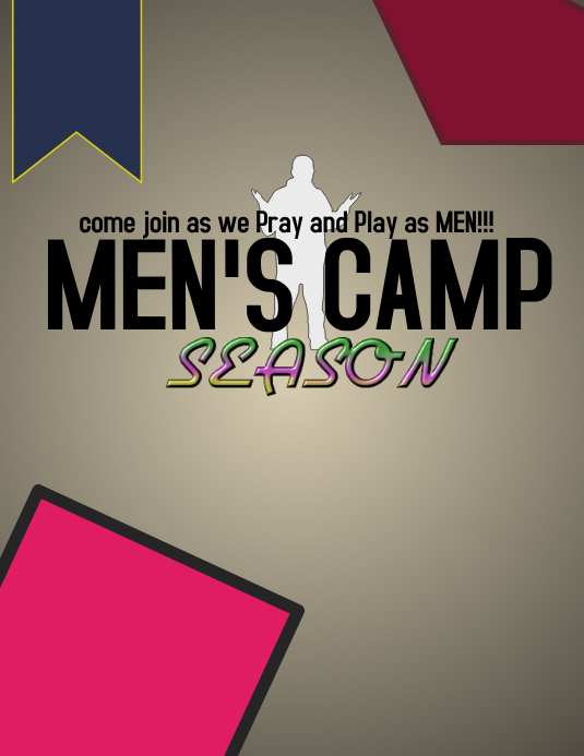 Men's camp Template | PosterMyWall