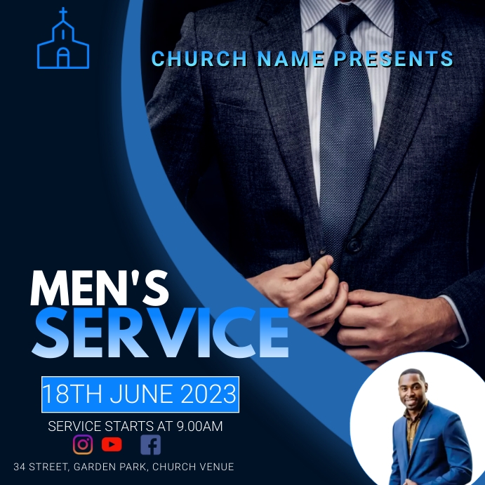 Copy of men service | PosterMyWall