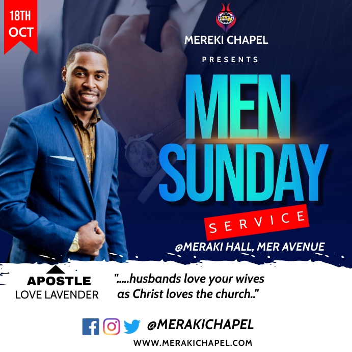 Men Sunday Template | PosterMyWall