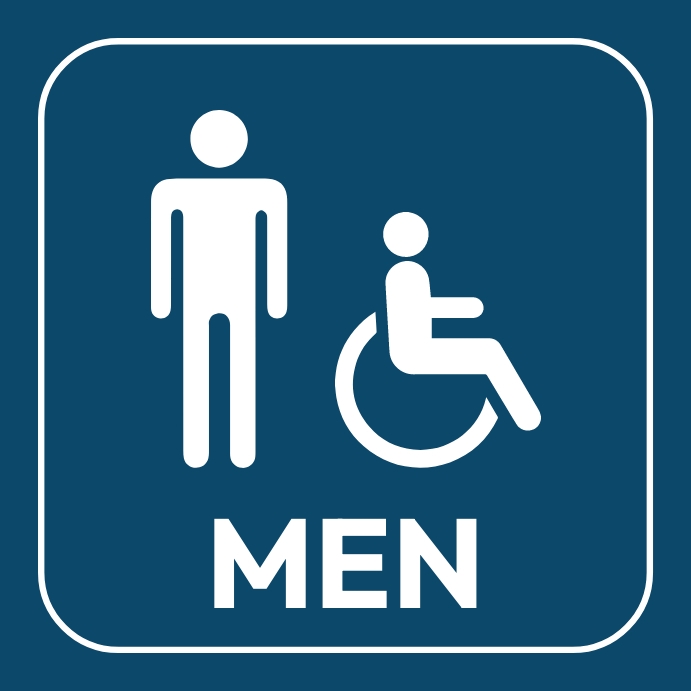 men toilet signage Template | PosterMyWall