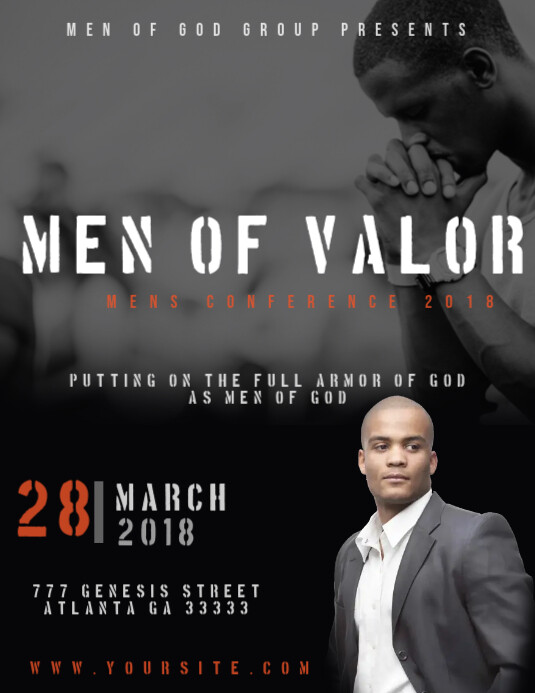 Mens Conference Event Flyer Template | PosterMyWall