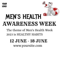 mens health awareness week Template | PosterMyWall