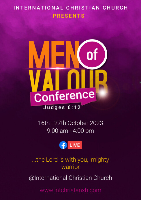 Mens Meeting Template | PosterMyWall