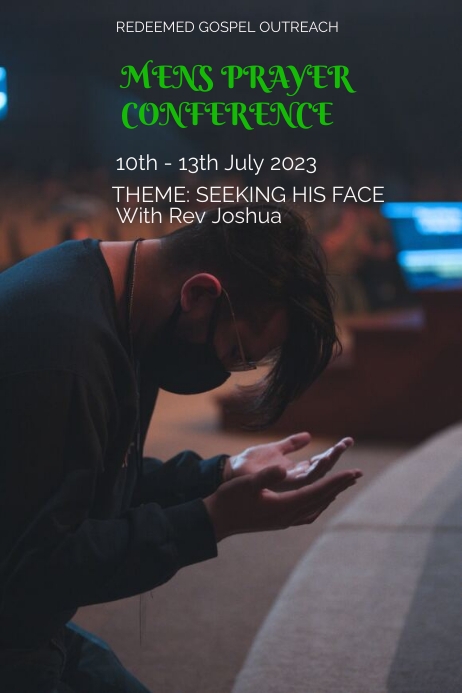 Plantilla de Mens prayer conference | PosterMyWall