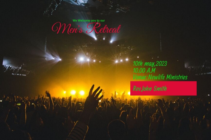 mens retreat poster Template | PosterMyWall