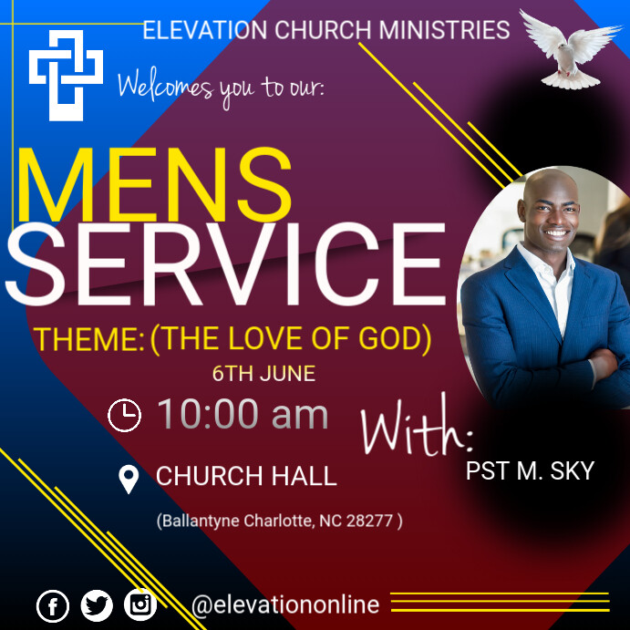 Copy of Mens service | PosterMyWall