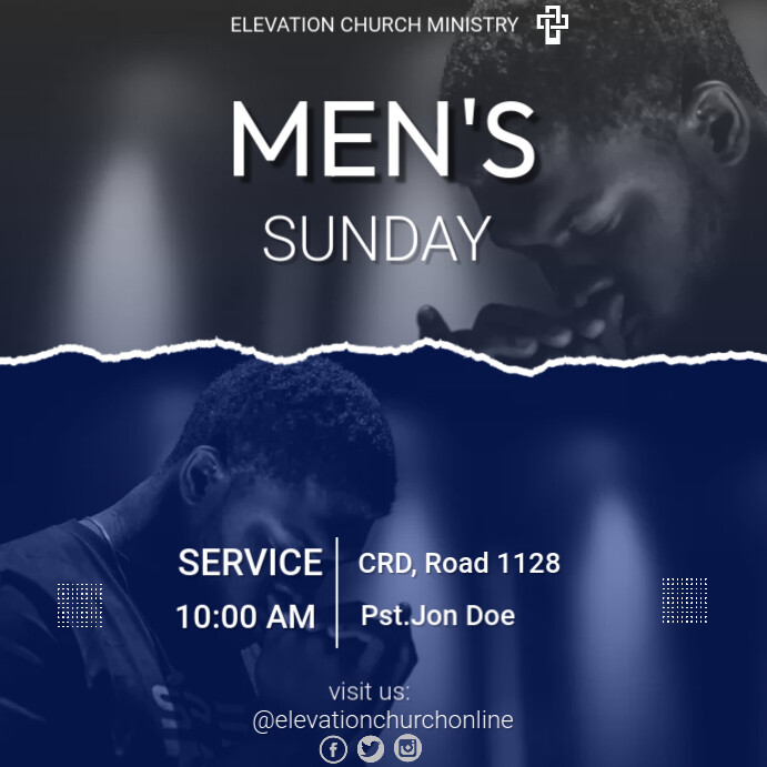 MENS SUNDAY (11) Template | PosterMyWall