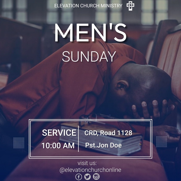 MENS SUNDAY (11) Template | PosterMyWall