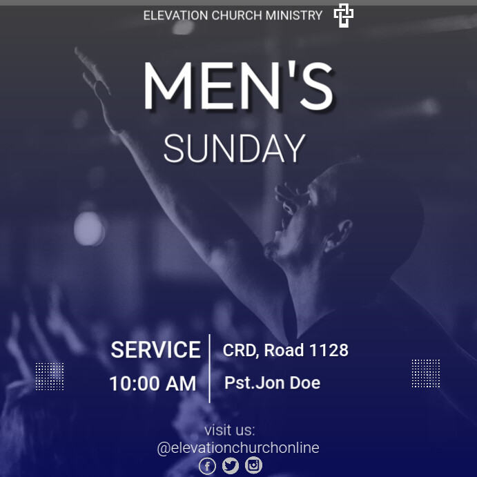 MENS SUNDAY (15) Template | PosterMyWall