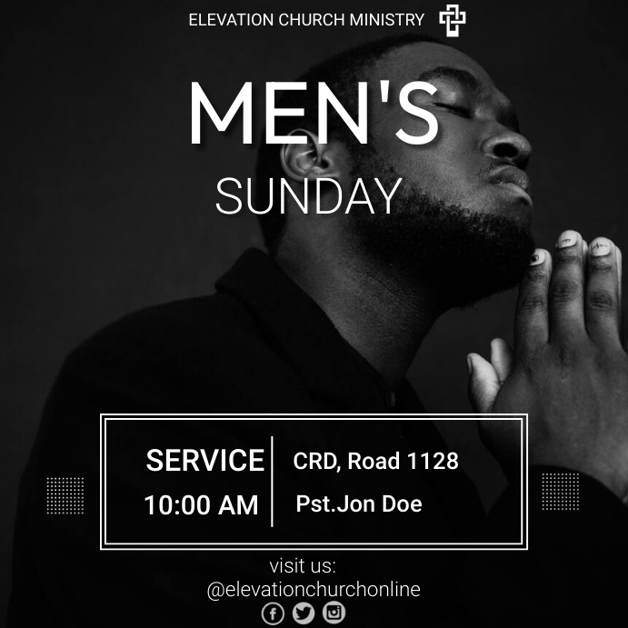 MENS SUNDAY (2) Template | PosterMyWall