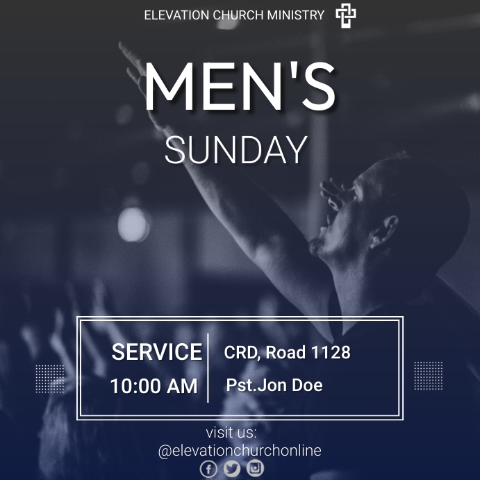 MENS SUNDAY (4) Template | PosterMyWall