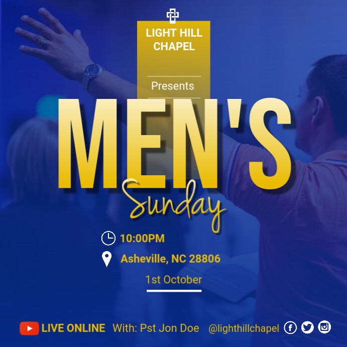 Copy of MENS SUNDAY (5) | PosterMyWall