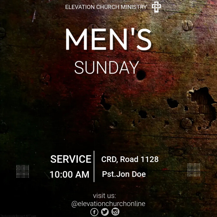 MENS SUNDAY (7) Template | PosterMyWall
