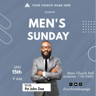 Mens Sunday Template | PosterMyWall