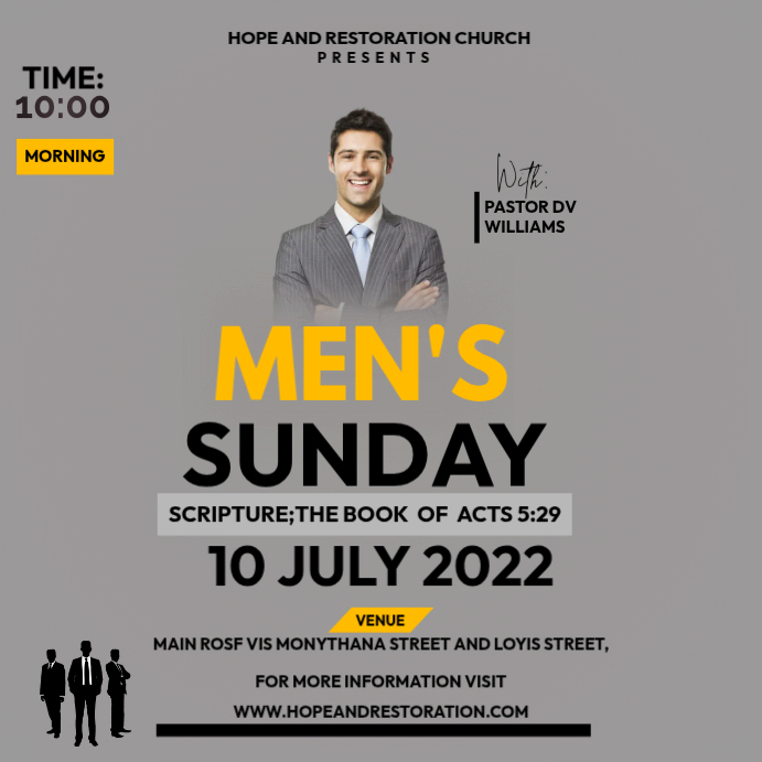 Copy of mens sunday | PosterMyWall