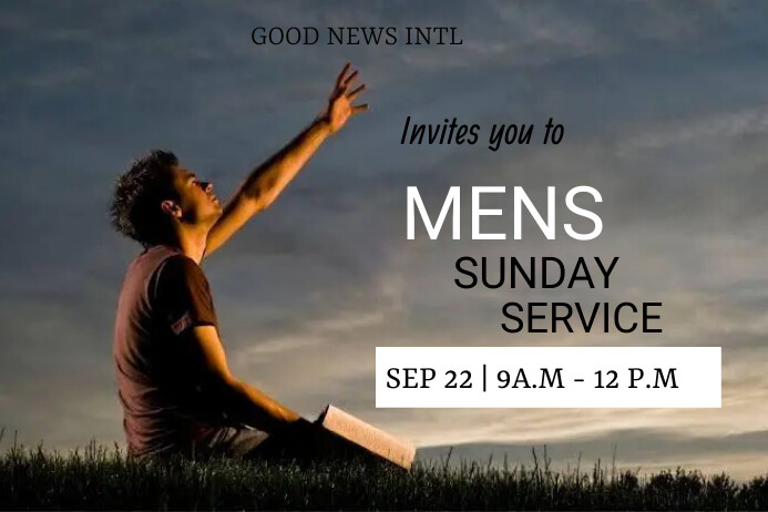 Mens sunday poster Template | PosterMyWall