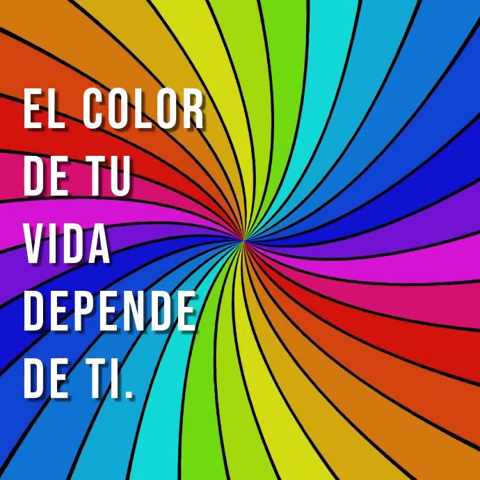mensaje de motivación El color de tu vida Template | PosterMyWall