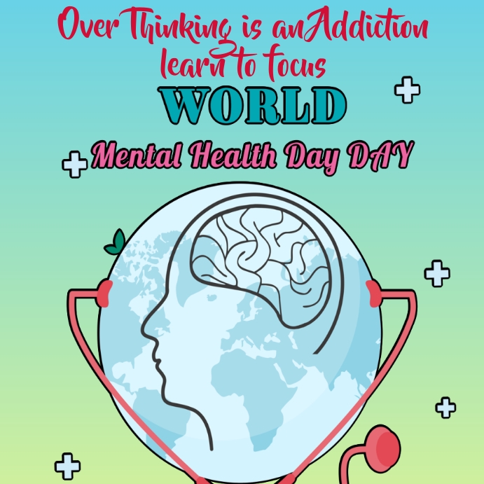 Copy of mental health, overthinking | PosterMyWall