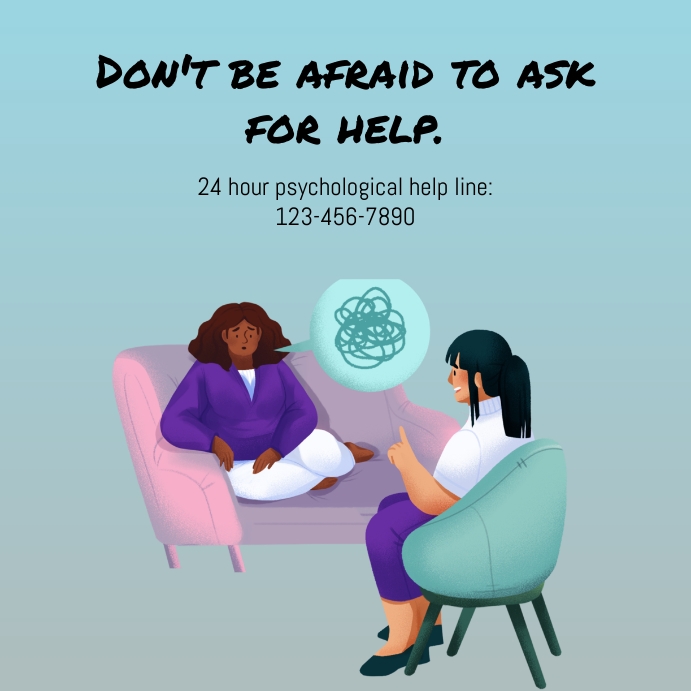 Mental Health Awareness instagram post design | PosterMyWall