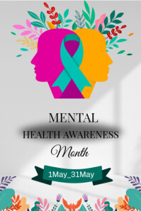 Mental health awareness month flyer Template | PosterMyWall