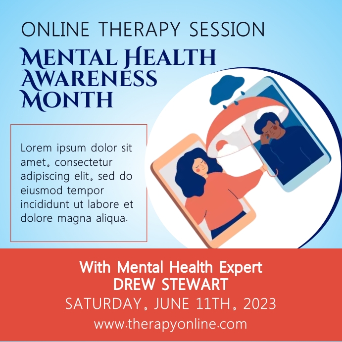 Mental Health Awareness Month Template | PosterMyWall