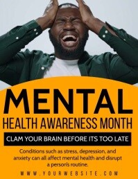 Mental Health Awareness Month Flyer Template | PosterMyWall