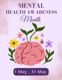 Mental health awareness month flyer Template | PosterMyWall