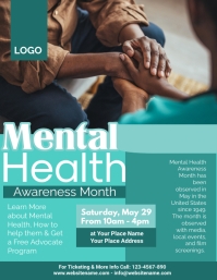 Mental Health Awareness Month Flyer Template | PosterMyWall