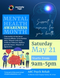 Mental Health Awareness Month Flyer Template | PosterMyWall