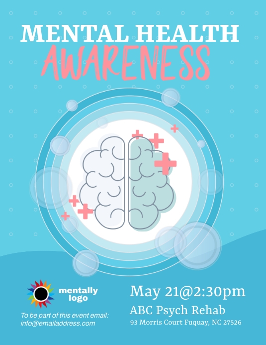 Mental Health Awareness Month Flyer templaat | PosterMyWall