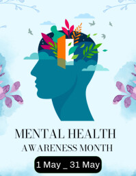 Mental health awareness month flyer Template | PosterMyWall
