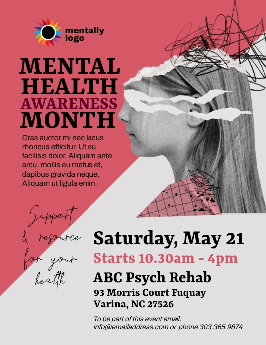 Copy of Mental Health Awareness Month Flyer | PosterMyWall