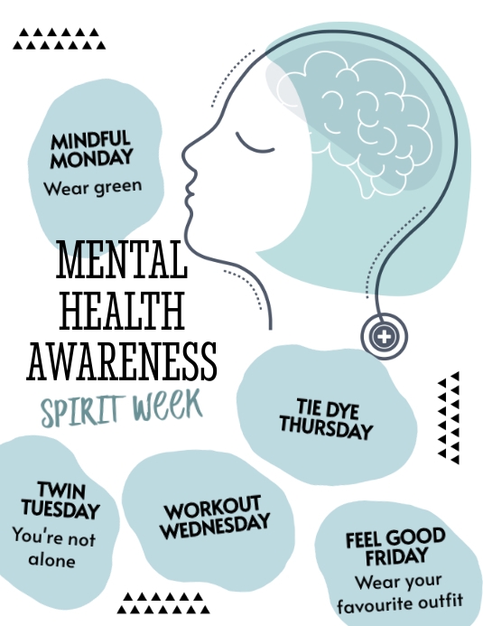 Mental Health Awareness Month Flyer Template | PosterMyWall