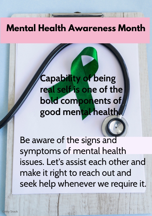 mental health awareness month template | PosterMyWall