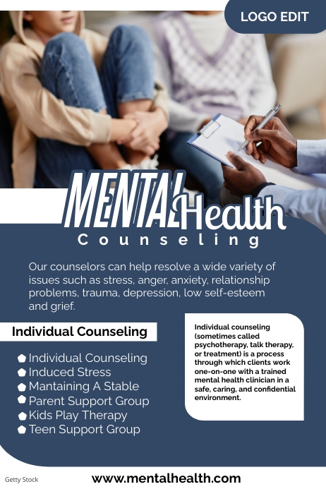 Mental health counseling Template | PosterMyWall