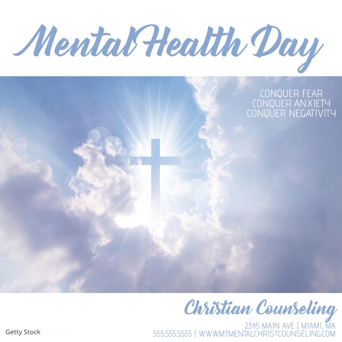 Mental Health Day Counseling Ad Template | PosterMyWall