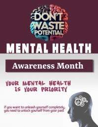 Mental Health Awareness Month Flyer Template | PosterMyWall