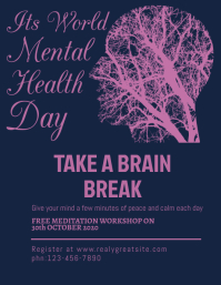 MENTAL HEALTH FLYER Template | PosterMyWall