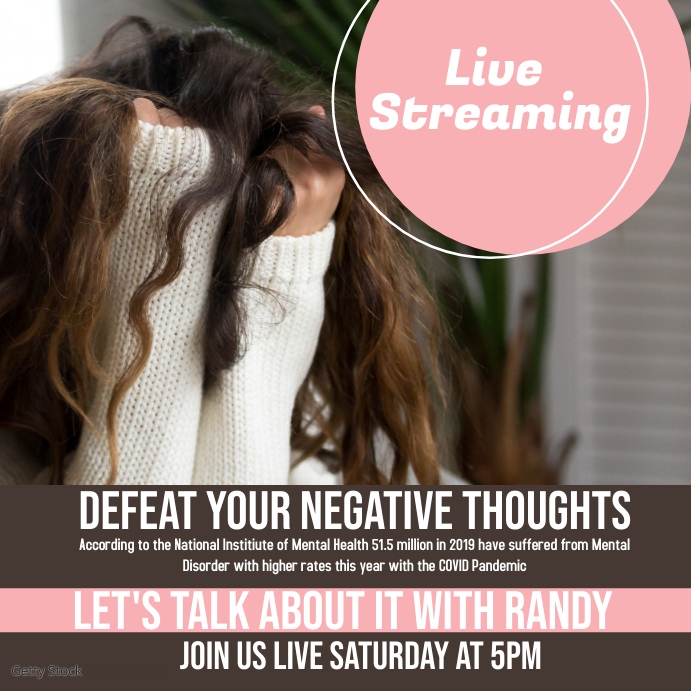 Mental Health Live Streaming Ad Template | PosterMyWall